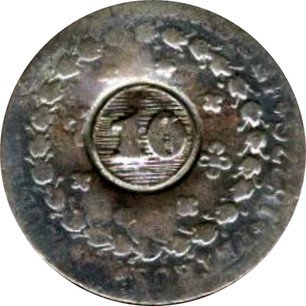 Cobre Brasileño 10 Reis "Moneda Contramarcada" 1835 KM# 427.2 ...