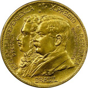 Brazilian Aluminum-Bronze 1000 Reis "First Centenary of Independence of ...