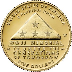 USA Gold Five Dollars "Greatest Generation" 2024 | coinscatalog.NET