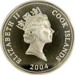 Cook Islands Copper-Nickel 50 Cents "Elizabeth II Year of the Monkey ...