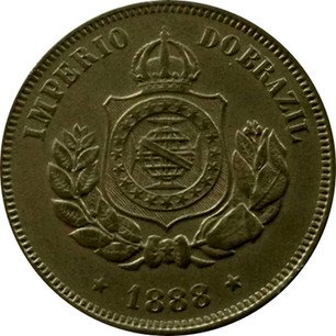 Brazilian Copper-Nickel 50 Reis "Pedro II" 1886-1888 KM# 482 ...