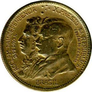 Brazilian Aluminum-Bronze 500 Reis "100th Anniversary of the ...