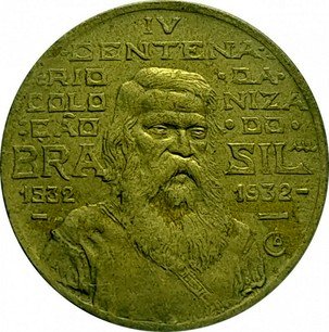 Brazilian Aluminum-Bronze 500 Reis "400th Anniversary of the ...