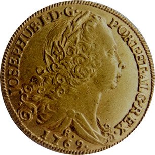 Brazilian Gold 6400 Reis "Jose I" 1751-1777 KM# 172.2 | coinscatalog.NET