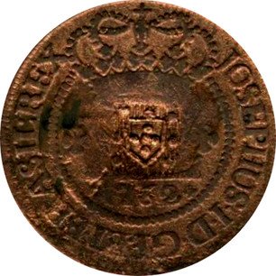 Cobre Brasileño 80 Reis "Moneda Contramarcada" 1809 KM# 288 ...