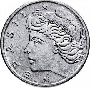 Centavo brasileño de acero inoxidable "Caña de azúcar" 1975-1978 KM ...