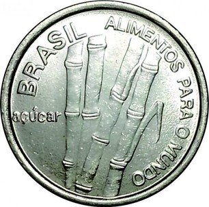 Cruzeiro Brasileño de Acero Inoxidable "Caña de Azúcar" 1985 KM# 598 ...