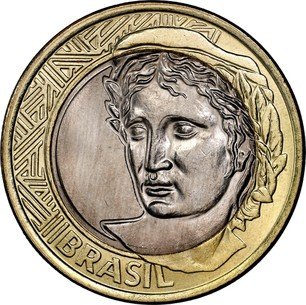 Brazilian Bi-Metallic Real "Liberty" 1998-1999 KM# 652 | coinscatalog.NET