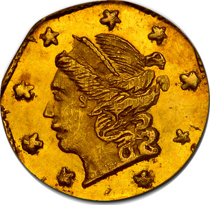 USA Gold 1/4 Dollar "Liberty Octagonal" 1871 | coinscatalog.NET