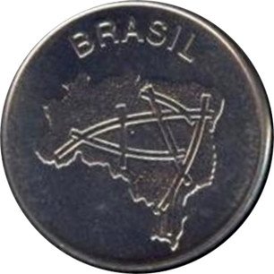 Brazilian Stainless Steel 10 Cruzeiros "Map. Prova" 1979-1985 KM# Pr25 ...