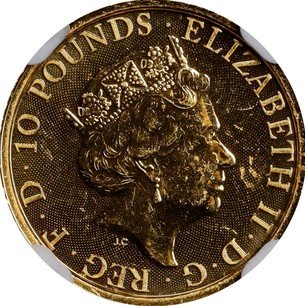Great Britain 1/10 Oz Gold 10 Pounds "Elizabeth II Gold Standard." 2022 ...