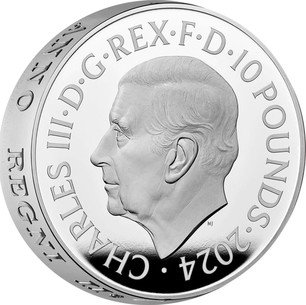 Great Britain Silver 10 Pounds "St George and the Dragon. Pistrucci ...