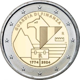 Italian 2 Euro "Guardia di Finanza" 2024 | coinscatalog.NET