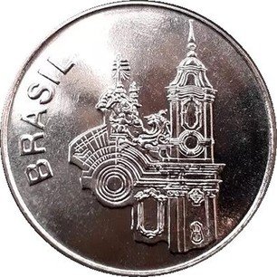 20 Cruzeiros Brasileños de Acero Inoxidable "Iglesia Francisco de Asís ...