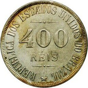 Brazilian Nickel 400 Reis "Pattern Coin" 1899 KM# Pn178 | coinscatalog.NET