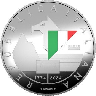 Italian Silver 5 Euro "250th Anniversary of the foundation of the ...