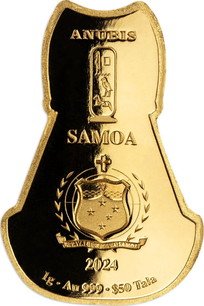 Samoan Gold 50 Tala "Anubis" 2024 | coinscatalog.NET