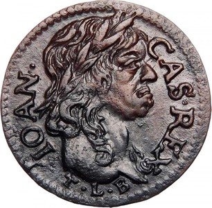 Polish Copper Solidus (Szelag, Schilling) "Johann Casimir" 1649-1667 KM ...