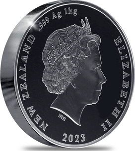 New Zealand 1 Kilo Silver Twenty Dollars "Tokoeka Southern Brown kiwi" 2023 | coinscatalog.NET