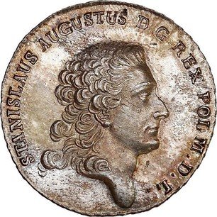 Polish Silver 1/2 Thaler "Stanislaus Augustus" 1767-1768 KM# 191.1 ...