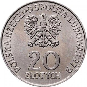 Polish Copper-Nickel 20 Zlotych "International Year of the Child" 1979 ...