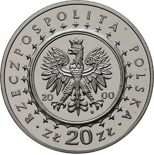 Polish Silver 20 Zlotych "Palace in Wilanow" 2000 Y# 391 | coinscatalog.NET