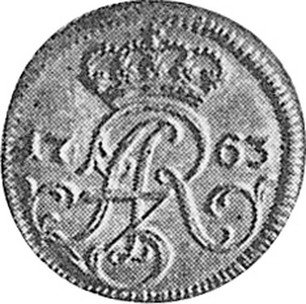 Billon polaco 3 Grosze "Moneda de la ciudad de Elbing" 1763 KM# 106,2 ...