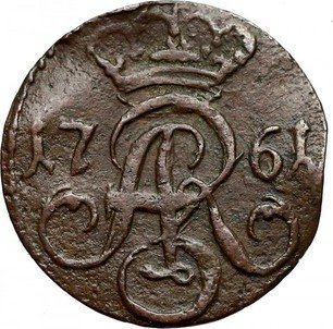 Polish Copper Solidus (Szelag, Schilling) "Thorn City" 1760-1763 KM# 60 ...