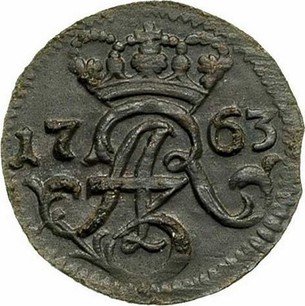 Polish Copper Solidus (Szelag, Schilling) "August III" 1760-1763 KM ...