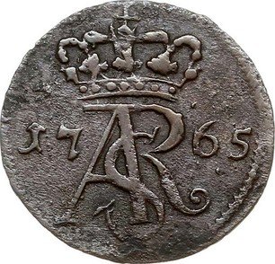 Polish Copper Solidus (Szelag, Schilling) "Stanislaus Augustus" 1765 KM ...