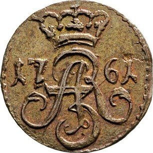 Polish Copper Solidus (Szelag, Schilling) "Thorn City" 1760-1761 KM# 61 ...