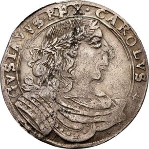 1 Ort de Plata Polaca "Ciudad de Elbing. Karol X Gustaw Ocupación Sueca ...