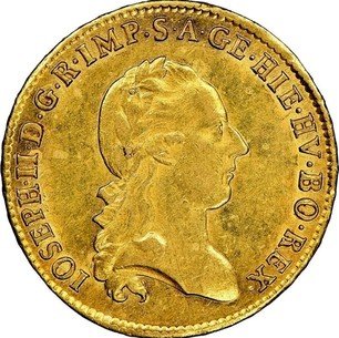 Belgian Gold 1 Souverain "Joseph II Brussels" 1786-1789 | coinscatalog.NET