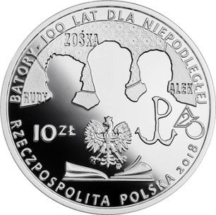 Polish Silver 10 Zlotych "Stefan Batory High School" 2018 ...