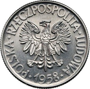 Polish Aluminum 10 Zlotych "Tadeusz Kosciuszko. No Proba. Trial Strike ...