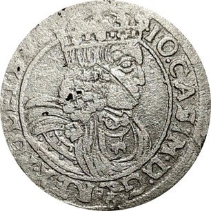 Polish Silver 6 Groszy "Johann Casimir Coin" 1662-1663 | coinscatalog.NET