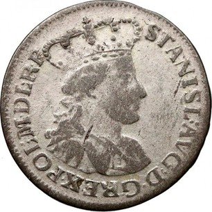 Polish Silver 6 Groszy "Stanislaus Augustus" 1765 | coinscatalog.NET