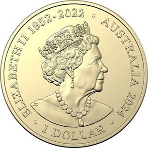1 Dólar Australiano "En nombre de Isabel II. NRL. Wests Tigers" 2024 ...