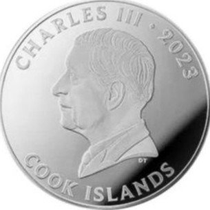 Cook Islands Silver 10 Dollars "Charles III EF510 Hokutosei" 2023 | coinscatalog.NET