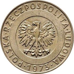 Polish Copper-Nickel 20 Zlotych "Trial Strike" 1973 KM# Pr211 | coinscatalog.NET