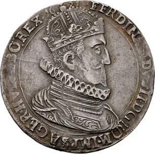 Austrian Silver 1 Thaler "Ferdinand II" 1621 | coinscatalog.NET