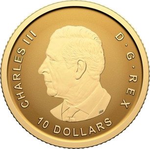 Canadian 1/4 Oz Gold 10 Dollars "Red Fox. Bullion" 2024 | coinscatalog.NET