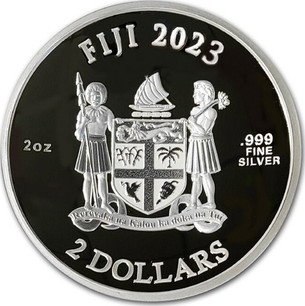 Fijian 2 Oz Silver 2 Dollars "Egyptian Dragon" 2023 | coinscatalog.NET