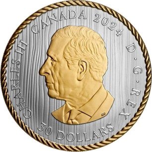 Canadian 2 Oz Silver 30 Dollars "The Hunter. The Eagle" 2024 ...
