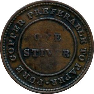 Great Britain One Stiver "Trade and Navigation Token Coin" 1838 ...