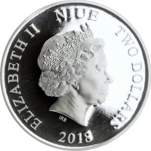 Niuean 1 Oz Silver Two Dollars "Easter Egg" 2018 | coinscatalog.NET