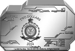 Niuean 1 Oz Silver Two Dollars "USS Enterprise NCC-1701" 2024 ...