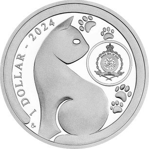 Niuean Silver 1 Dollar "Cat Breeds. Siamese Cat" 2024 | coinscatalog.NET