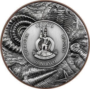 Vanuatu Silver plated Copper 10 Vatu "Megalodon" 2025 | coinscatalog.NET