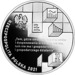 Polish Silver 10 Zlotych "Edward Taylor" 2021 | coinscatalog.NET